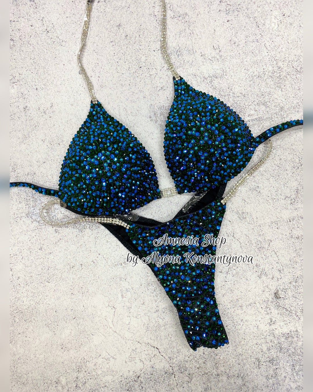 Competition Set - Rhinestone Fitness - NPC - IFBB - WBFF - Figure ...