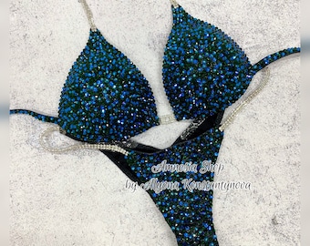 Competition Set Rhinestone Fitness NPC IFBB WBFF Figure Competition ...