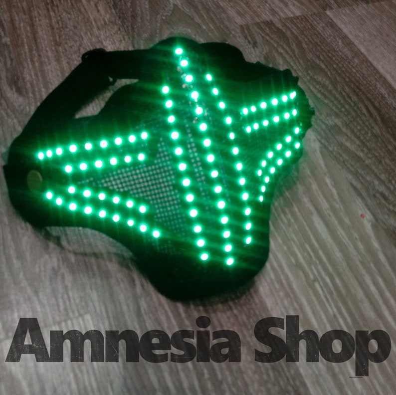 LED Mask Rave Mask Party Mask Led Costumes Festival Mask | Etsy