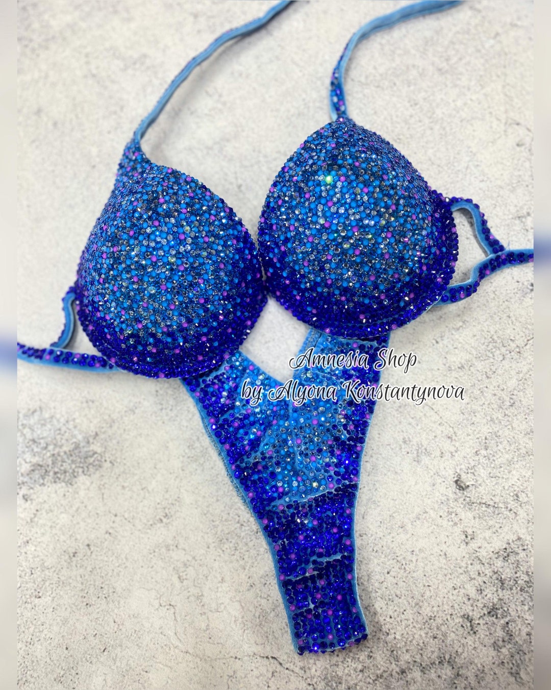 Competition Bikini Set - Rhinestone Fitness - NPC - IFBB - WBFF ...