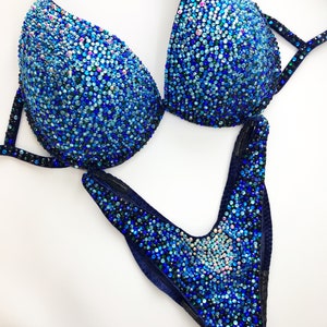 Blue Bikini - Fitness Bikini - Bikini Suit - Bodybuilding Bikini ...