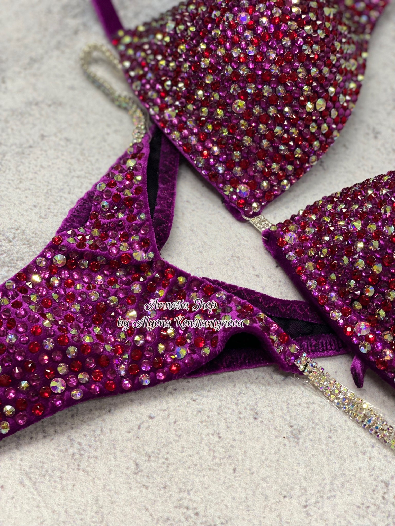 Fuchsia Competition Bikini Suit Competition Set Figure - Etsy