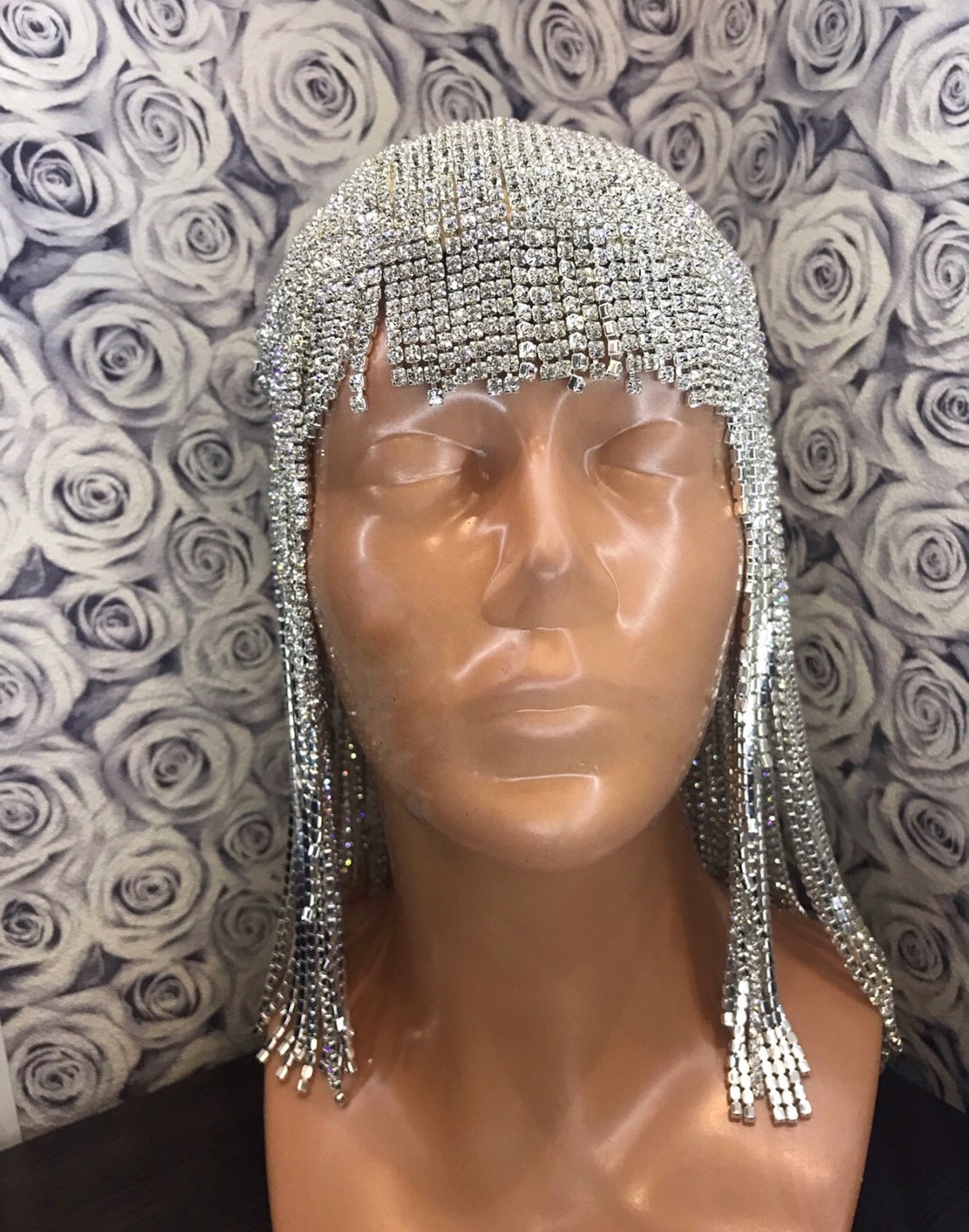 Wig in Rhinestones Rave Wig Festival Wig Party Wig Rave - Etsy
