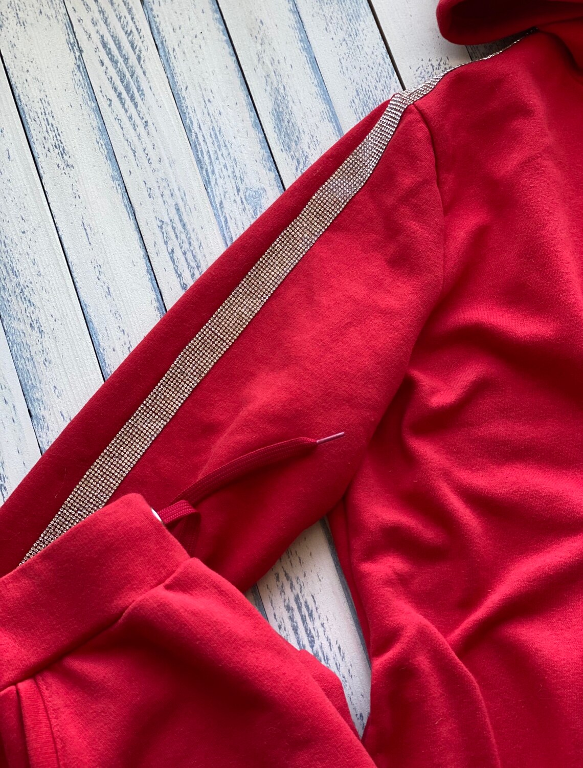 Women's Rhinestone Tracksuit Sportswear Sports Style - Etsy