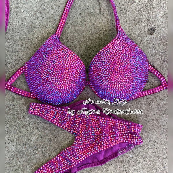 Pink Bodybuilding Bikini - Etsy