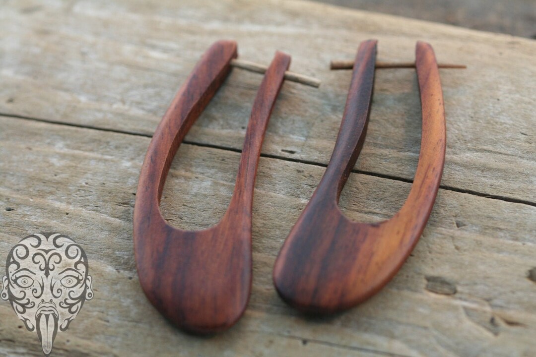 Wood Simple Design Pin Jewelry - Etsy