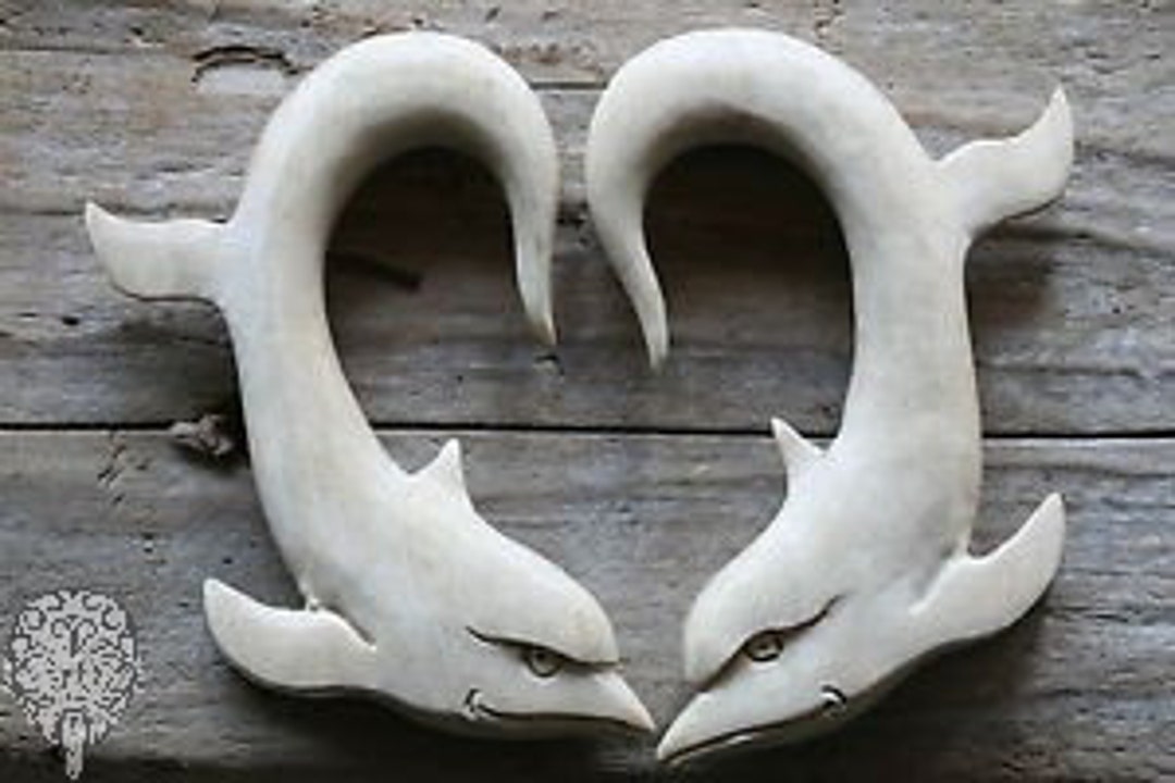 Hibiscus Wood Dolphin Hangers - Etsy