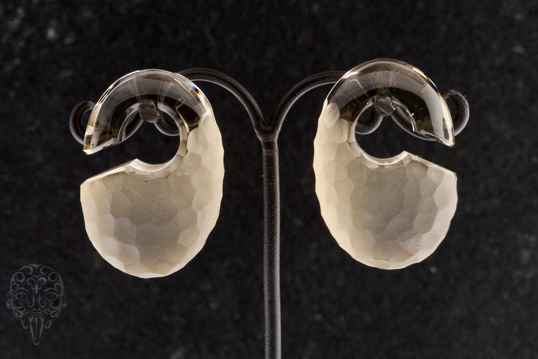 Gorilla Glass Small Ovoids With Martele Treatment. Rhubarb 1/2 - Etsy