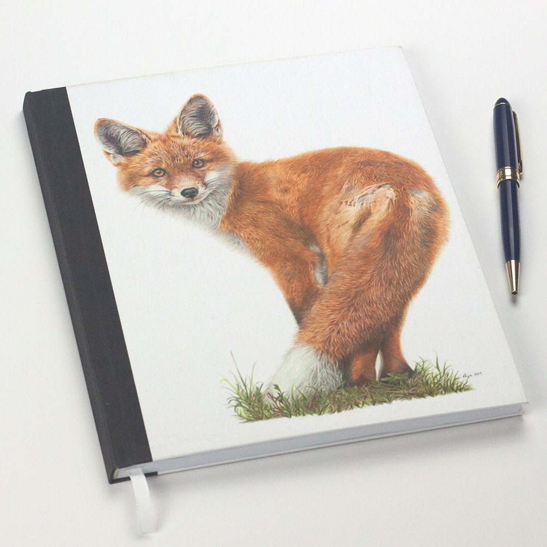 Red Fox Notebook - Etsy