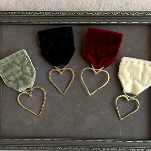 The Classic Love Medal Unisex Style Hand Wrought Brass Velvet Colors ...