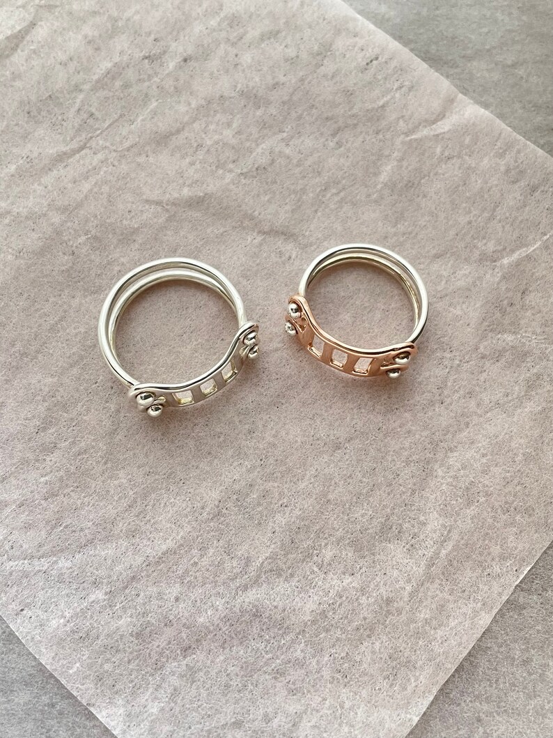 Bridge Armor Ring - Camille Hempel Armor Ring With Kinetic Bands ...