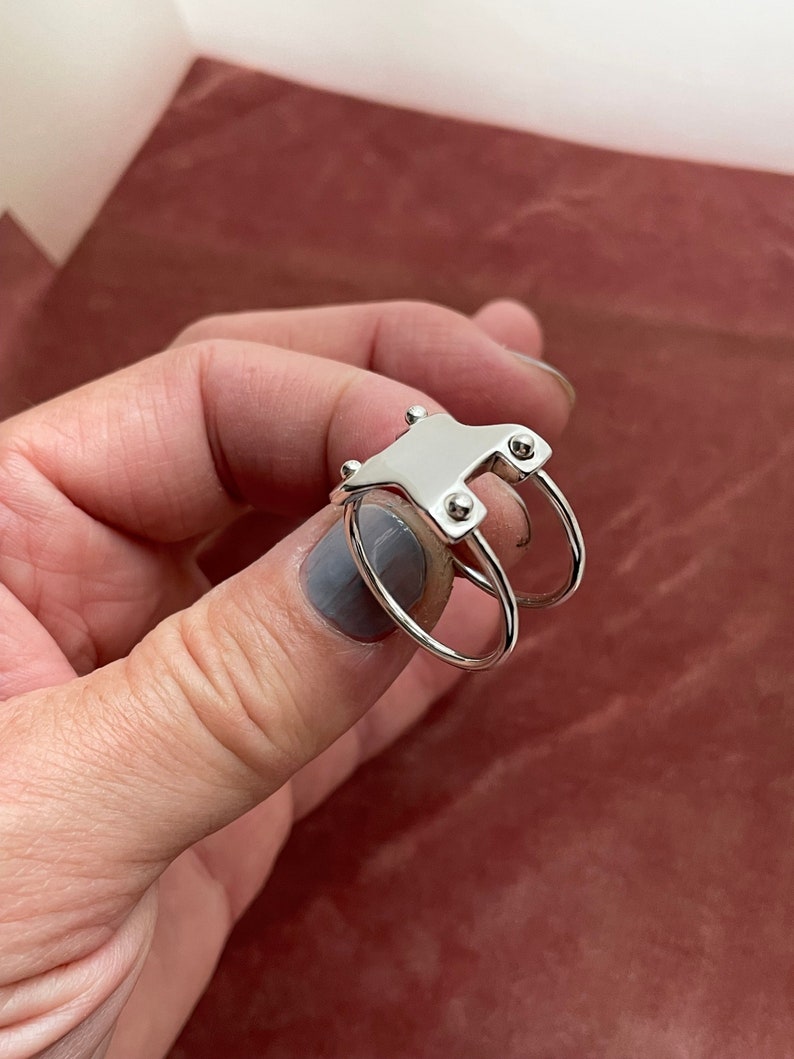 Saddle Armor Ring Bigger Ring Size Androgynous Style - Etsy