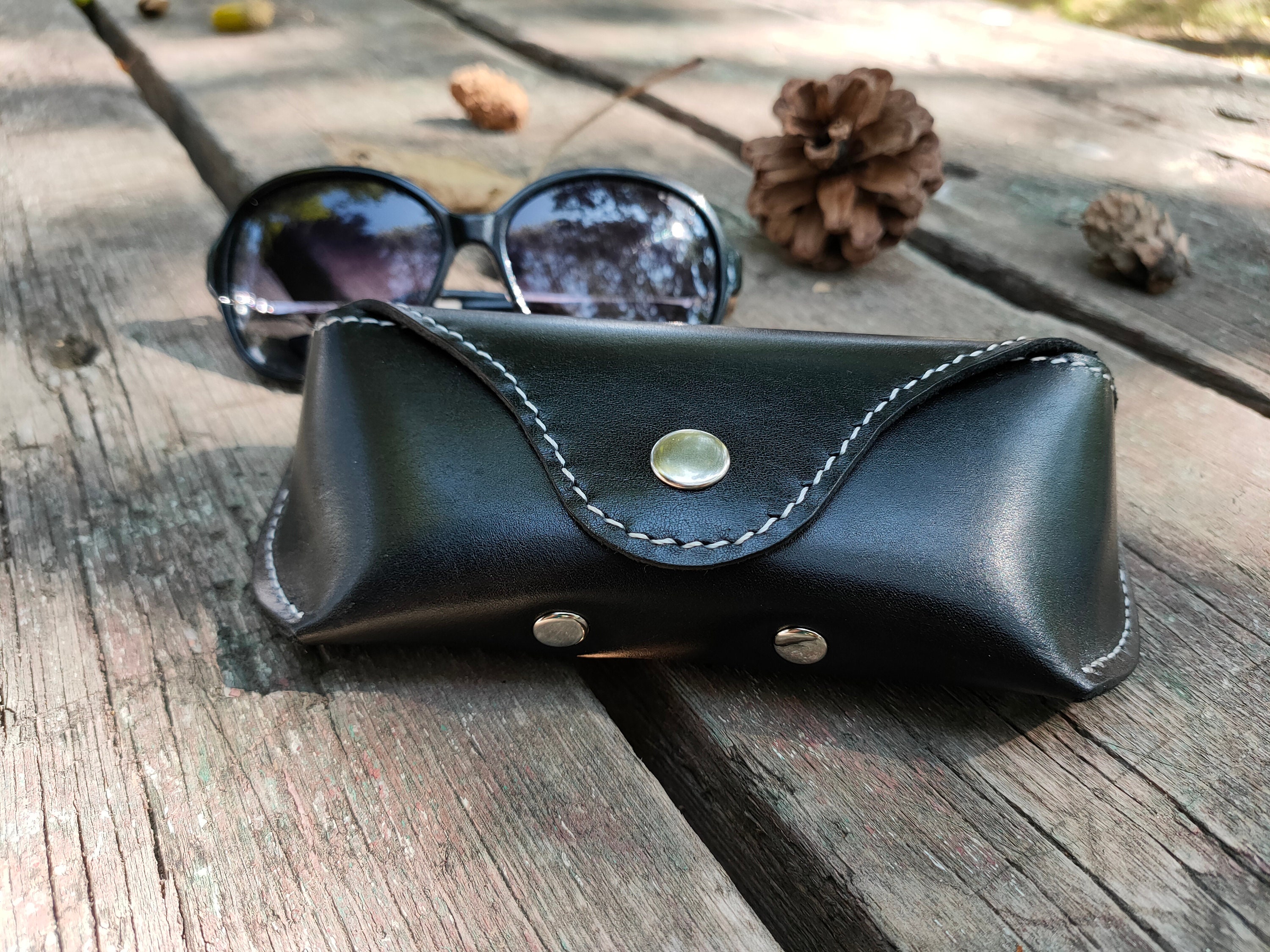 Handmade Leather Sunglasses Case Sungasses Covereyewear Case Etsy
