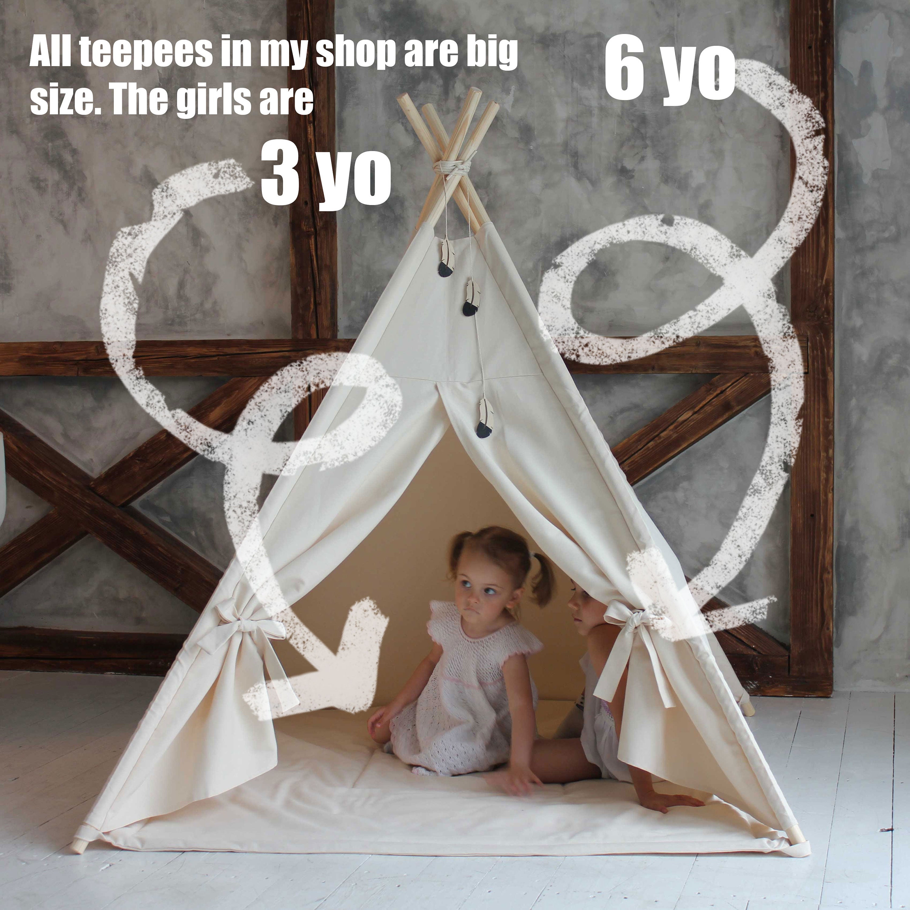 Kids teepee for girls Teepee tents for kids Kids tent | Etsy