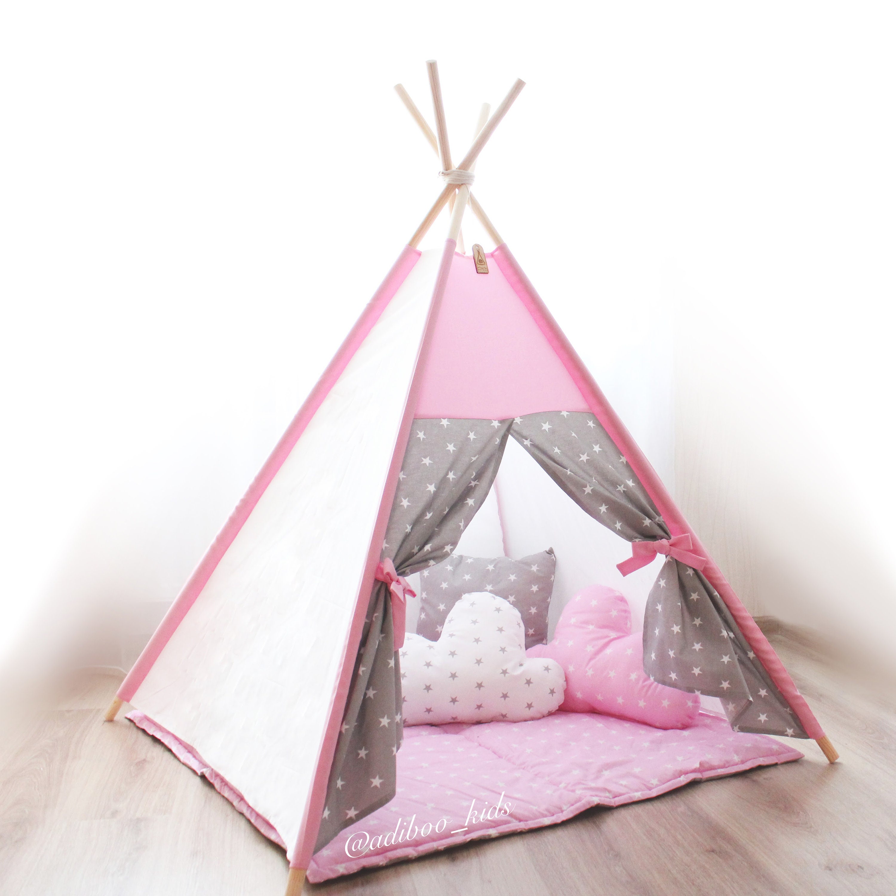 Kids teepee for girls Teepee tents for kids Kids tent | Etsy