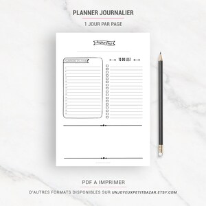 Illustrated Pages to Print in French, Monthly Calendar With Undated ...