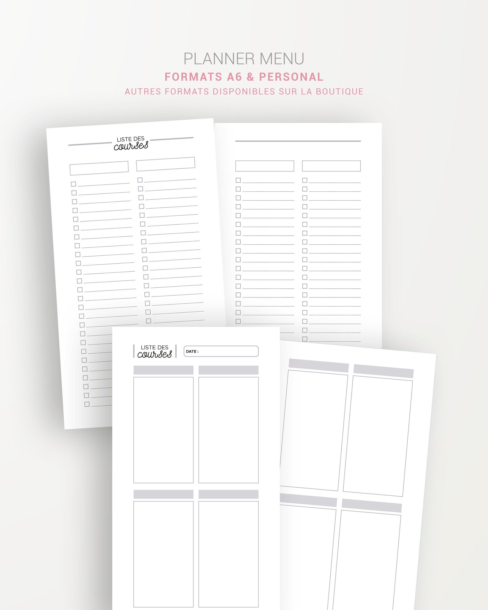 Printable Menu Planner to Manage Food Organization and Kitchen Planning ...