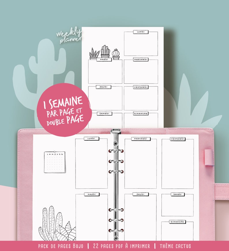 Printable Illustrated Pages in French on the Theme of Cacti to Color ...