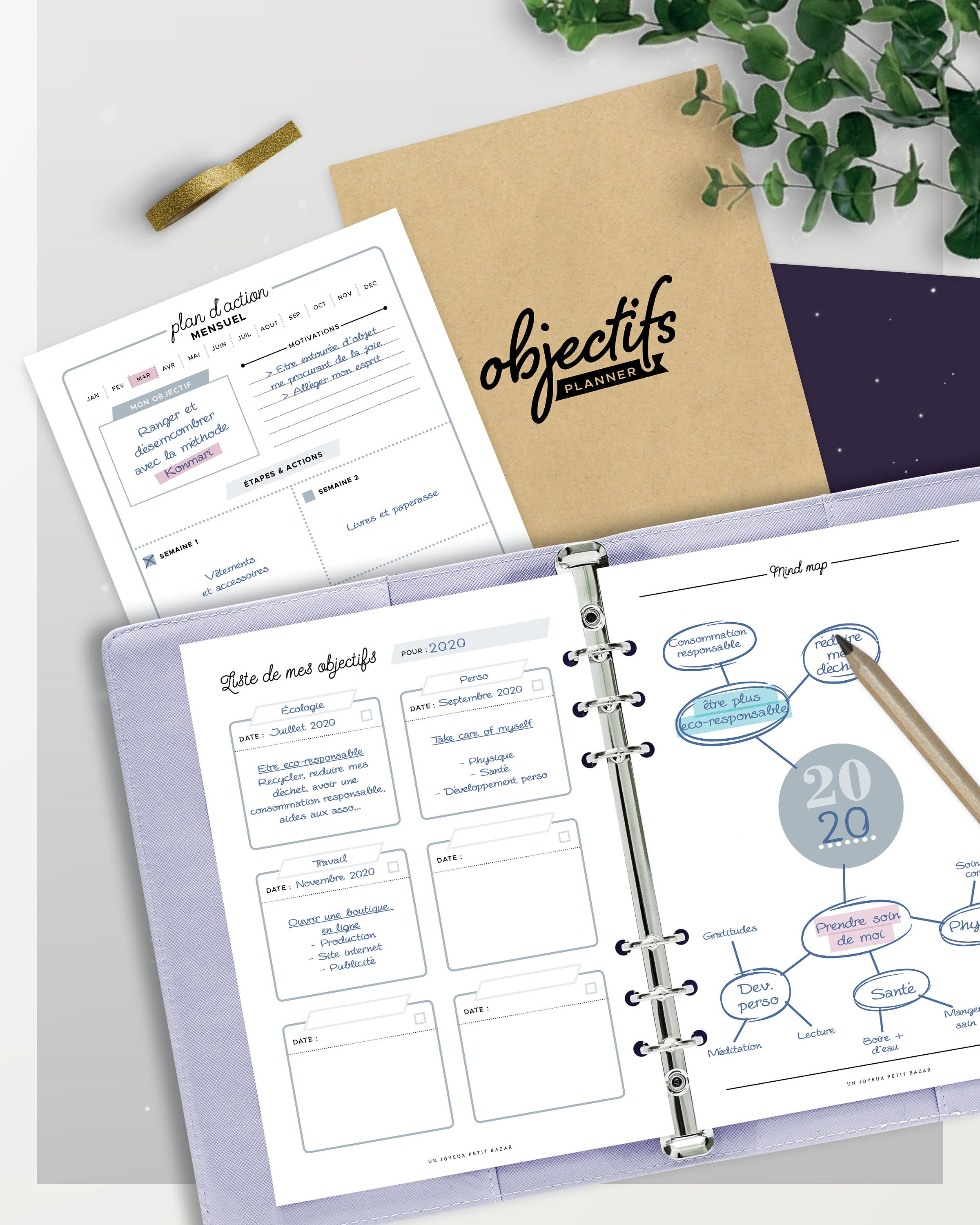 PLANNER DES OBJECTIFS à Imprimer Liste Des Objectifs Plan - Etsy UK