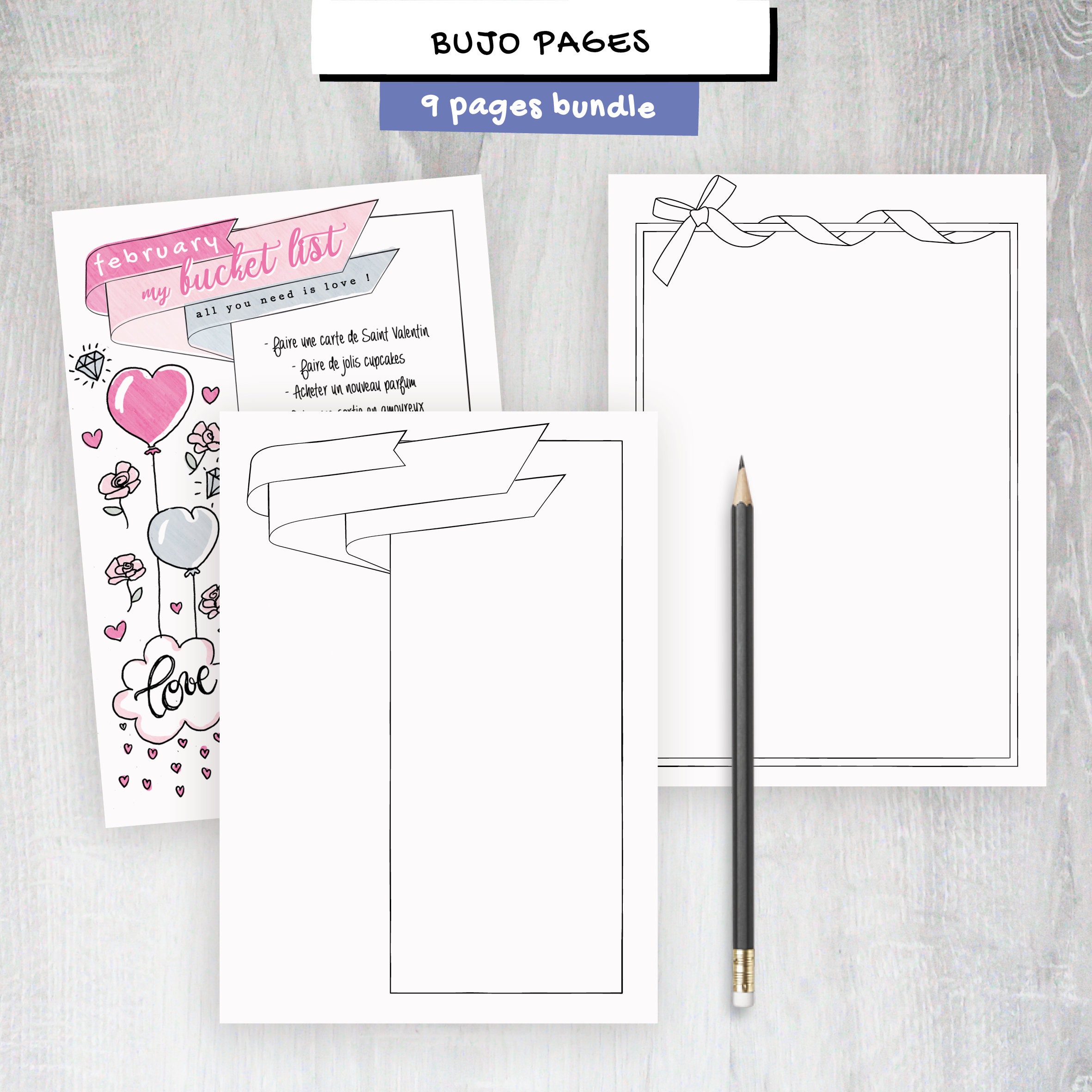 Pages illustrées à imprimer et à personnaliser, 9 modèles vierges ou à ... Pages illustrées à imprimer et à personnaliser, 9 modèles vierges ou à ...