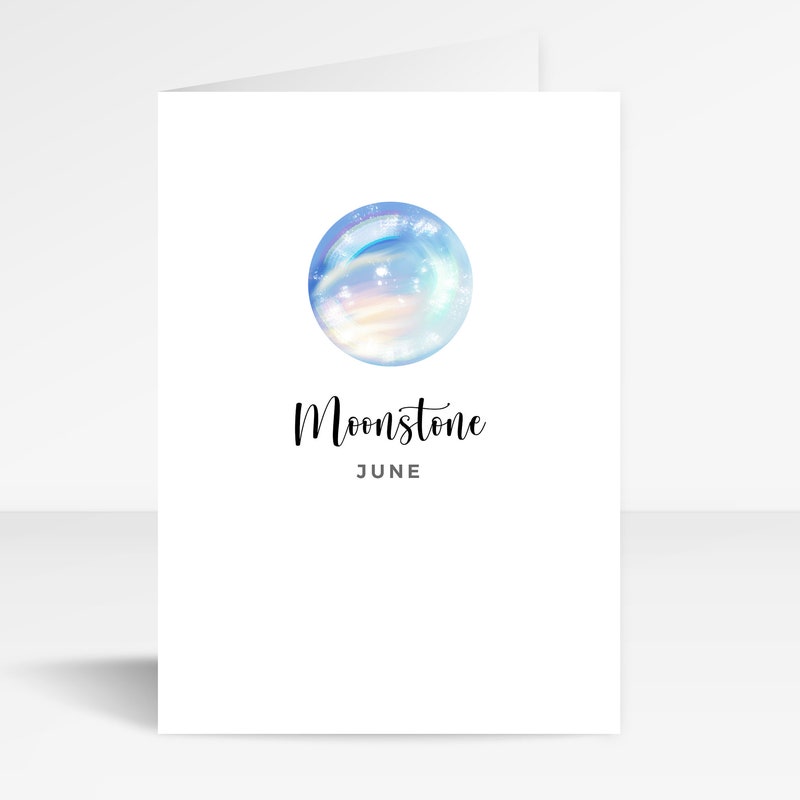 Birthstone Birthday Card - Etsy UK