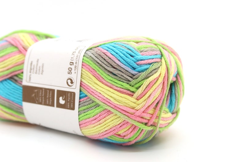 Cotton yarn Smile 50 grs ecofriendly collection spring and | Etsy