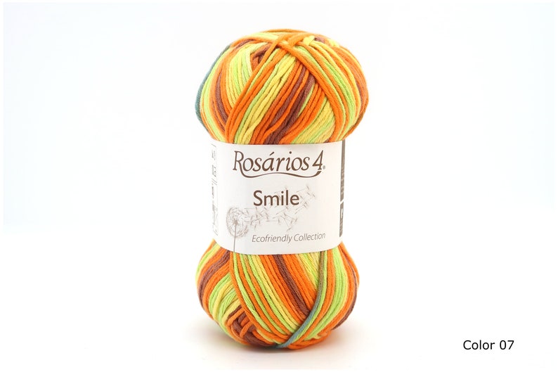 Cotton Yarn, Smile, 50 Grs, Ecofriendly Collection, Spring and Summer ...