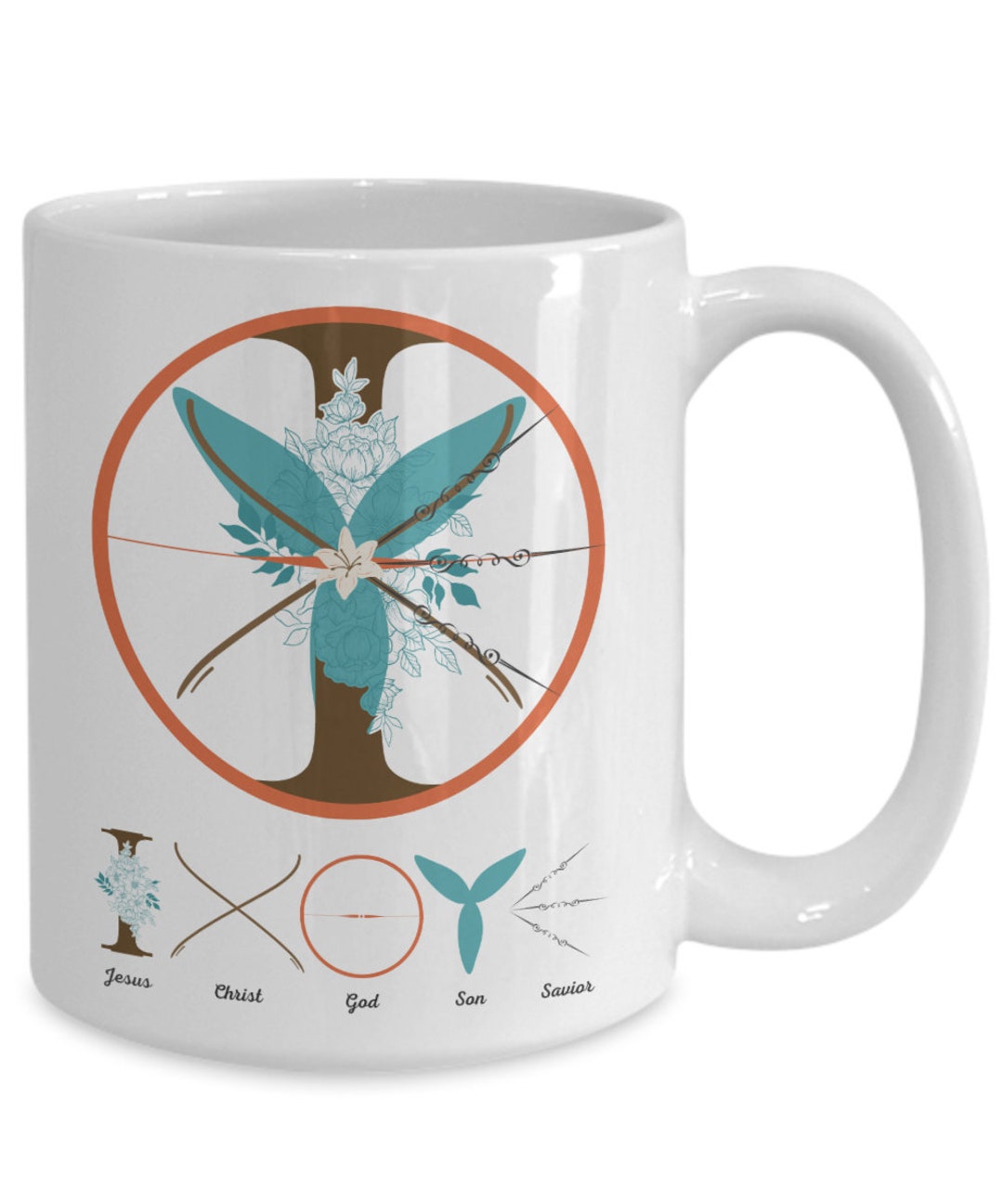 Jesus, Christ, God, Son, Savior Christian Pizza Wheel, Greek Letters ...