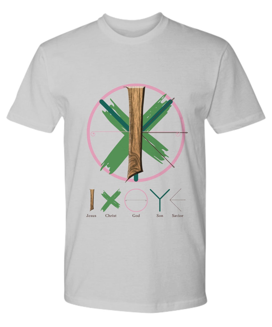 Jesus, Christ, God, Son, Savior Christian Pizza Wheel, Greek Letters ...