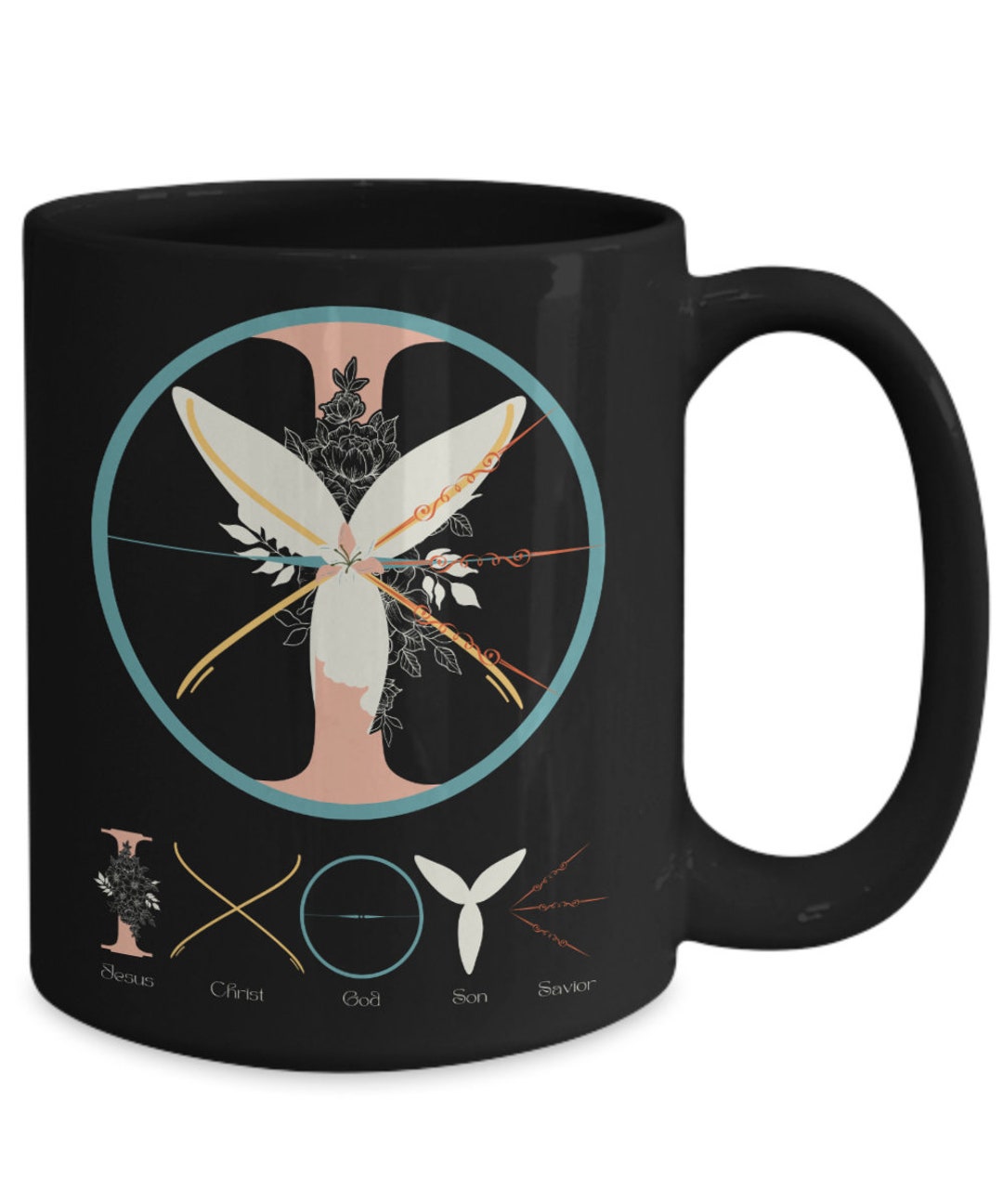 Jesus, Christ, God, Son, Savior Christian Pizza Wheel, Greek Letters ...