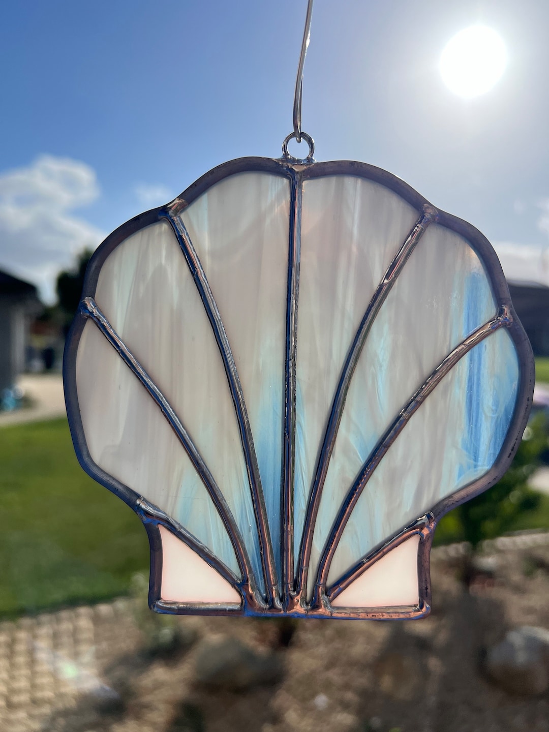 Sea Shell Hand Made Stained Glass Sun Catcher Window Decoration - Etsy