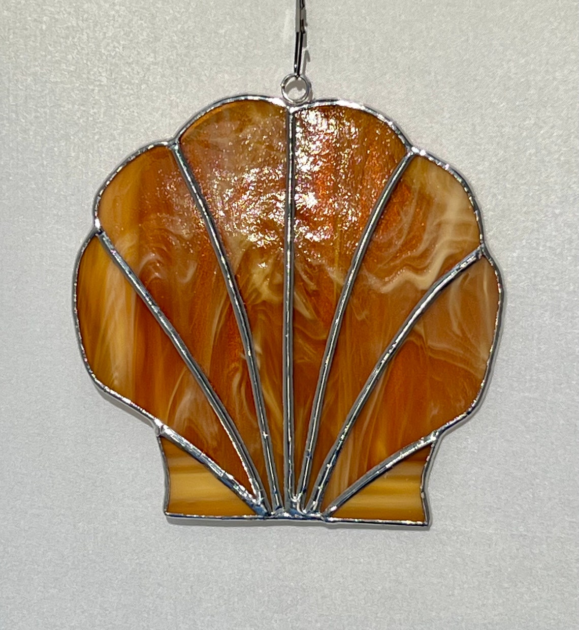 Sea Shell Hand Made Stained Glass Sun Catcher Window Decoration - Etsy