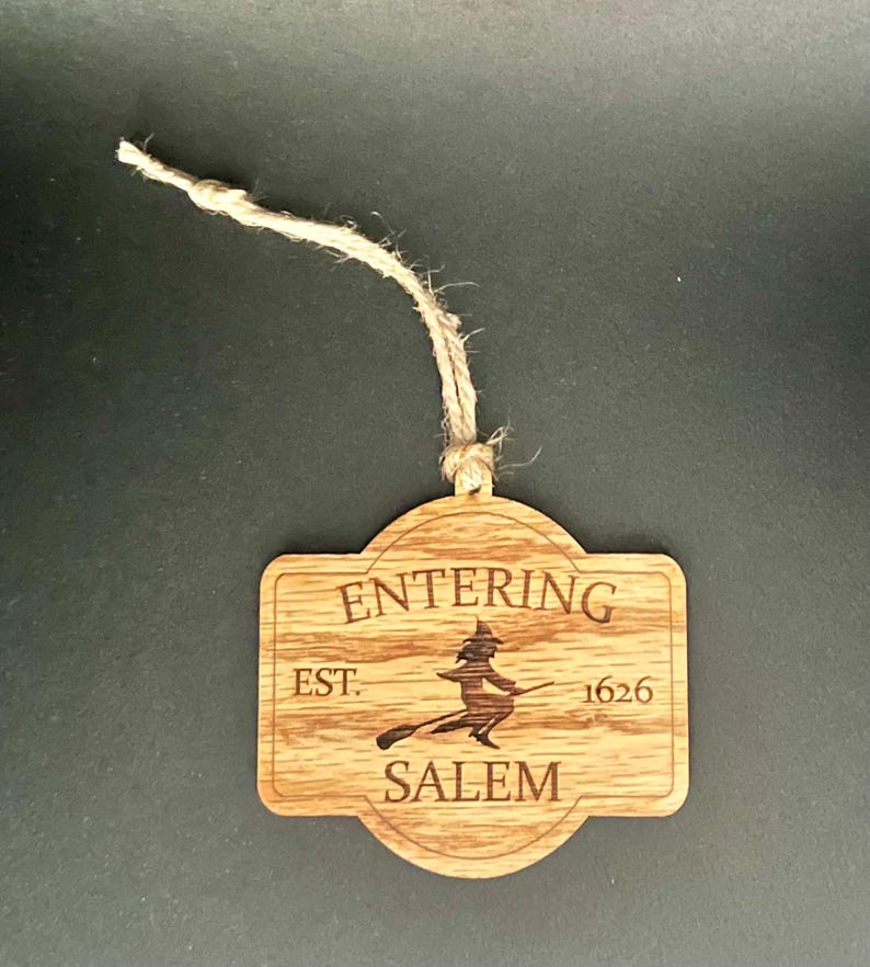 Entering Salem Laser Engraved Christmas Ornament. Your Choice of a ...