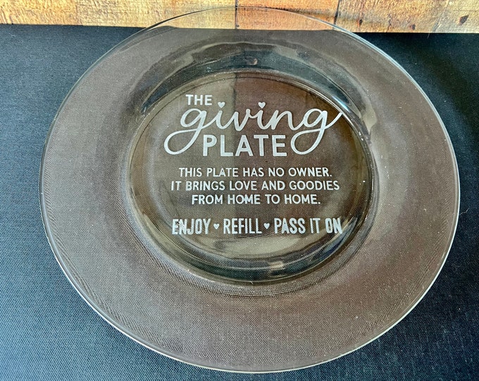 The Giving Plate Personalized Round Plate, Personalized Gift, Christmas ...