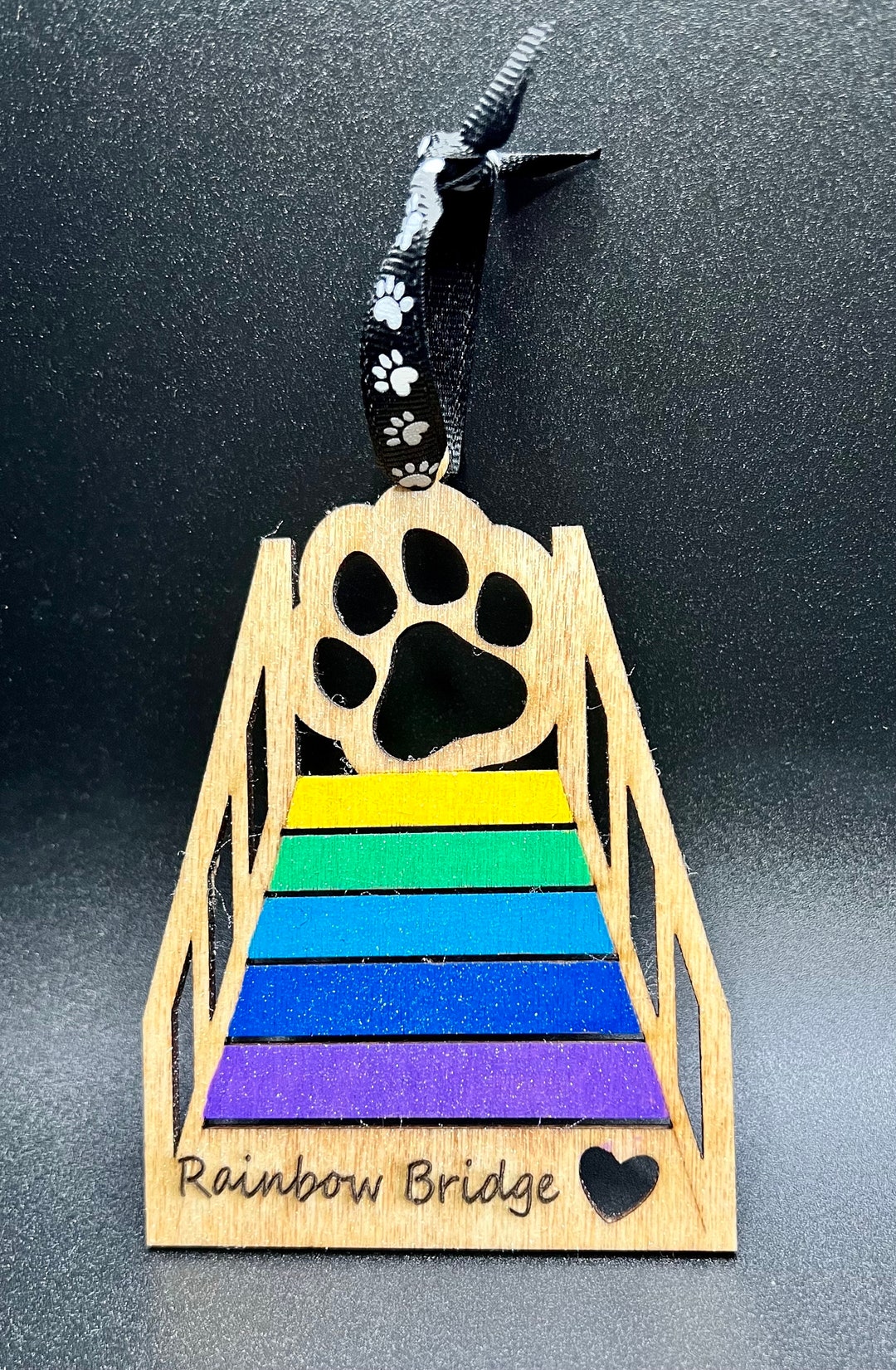 Rainbow Bridge Memorial Ornament - Etsy