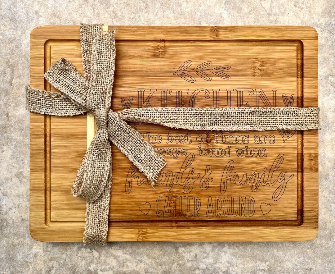 Kitchen Cutting Board Personalized Laser Engraved Food Safe - Etsy