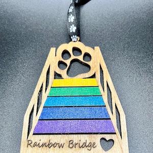 Rainbow Bridge Memorial Ornament - Etsy