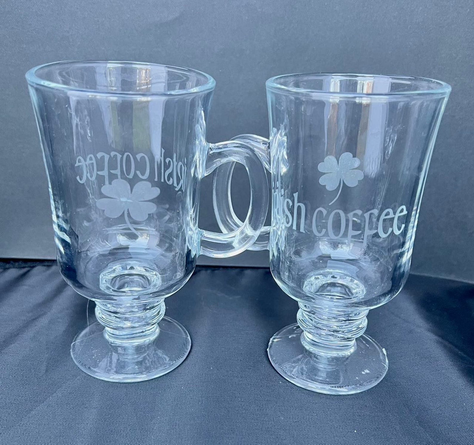 Irish Coffee Etched Mug Set of 2 Mugs - Etsy