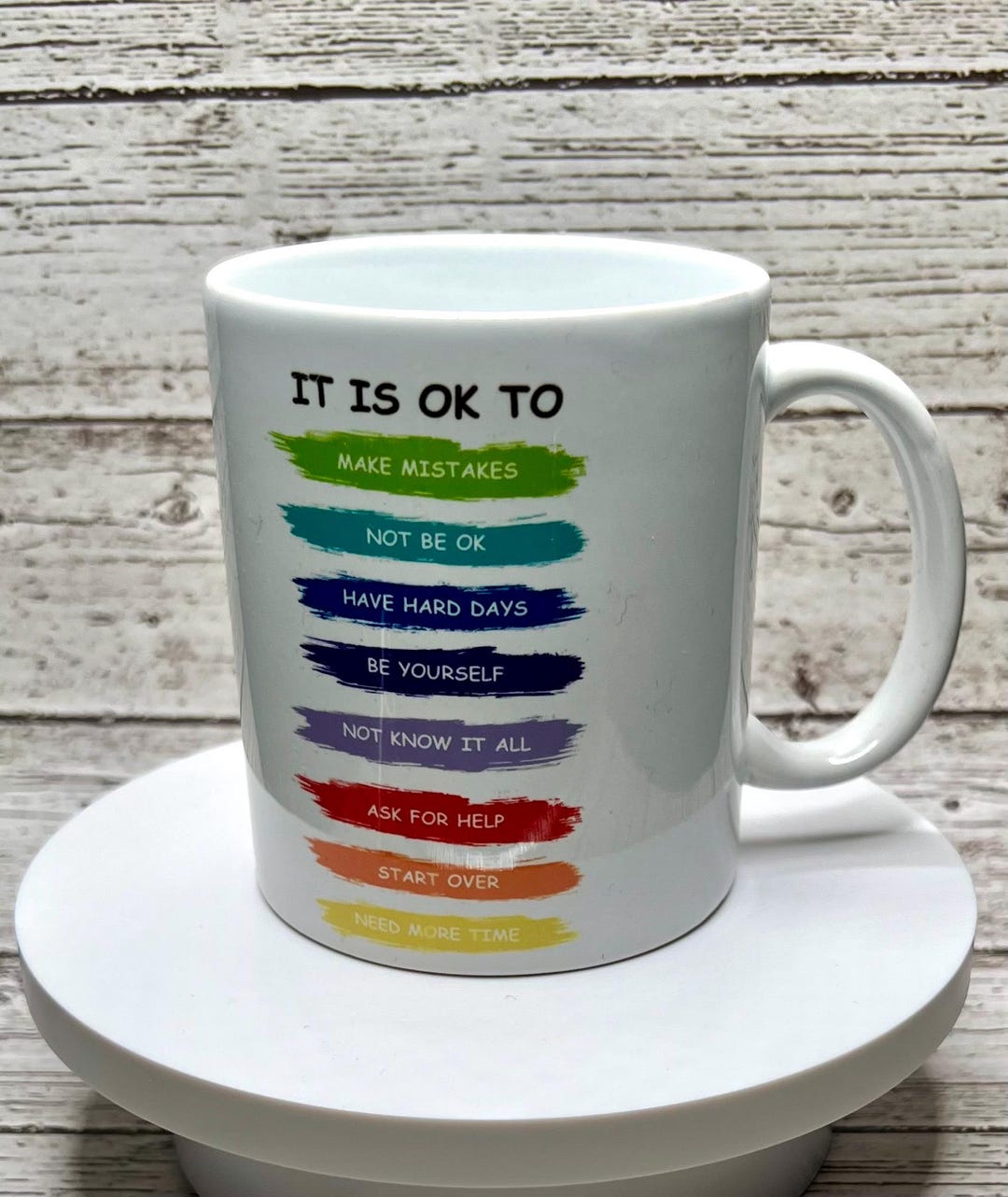 Its Okay to . 11 Ounce Ceramic Mugs. SET OF 2 MUGS - Etsy