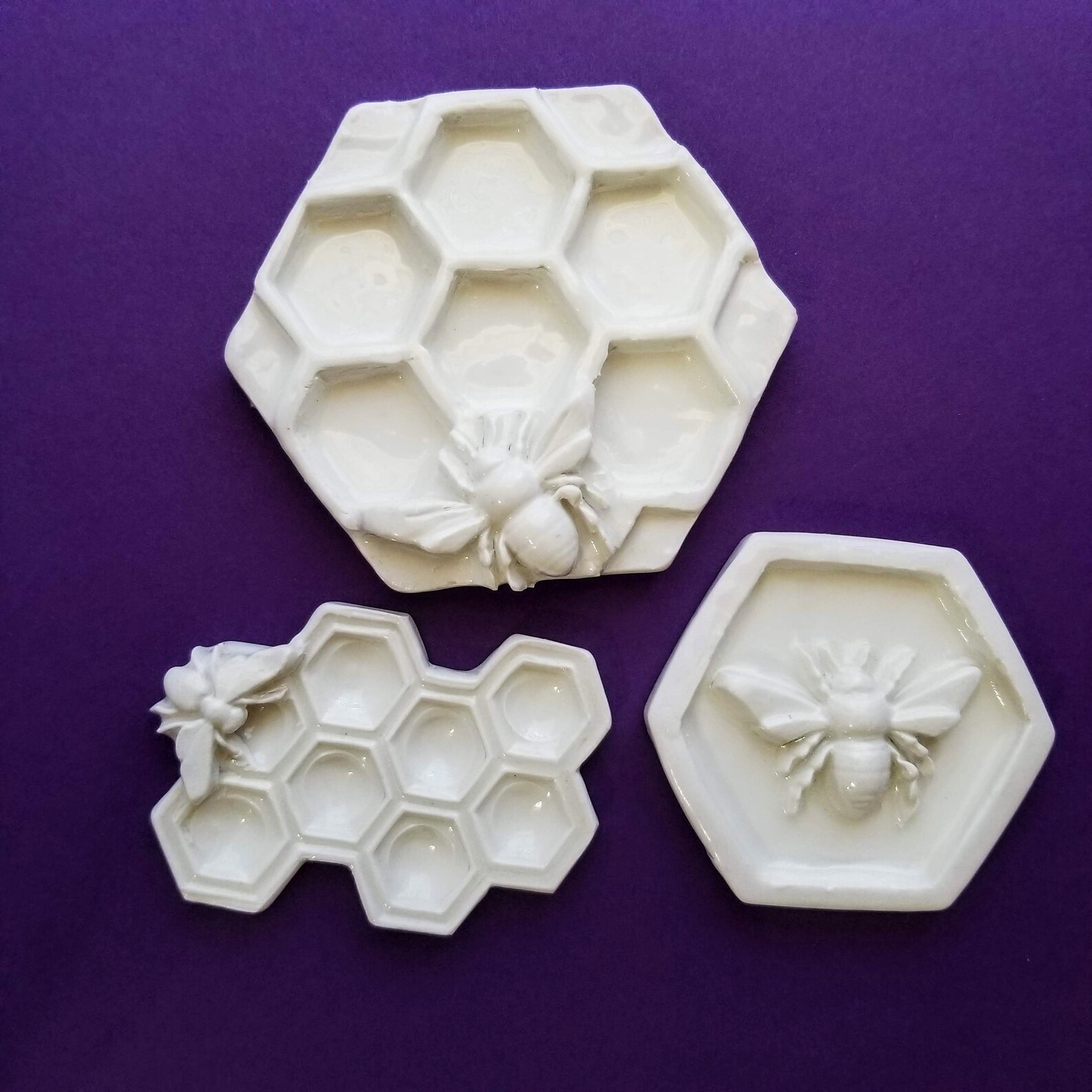 WATERCOLOR PALETTE | Honeycomb and Honey Bee | 6 Well Palette With ...