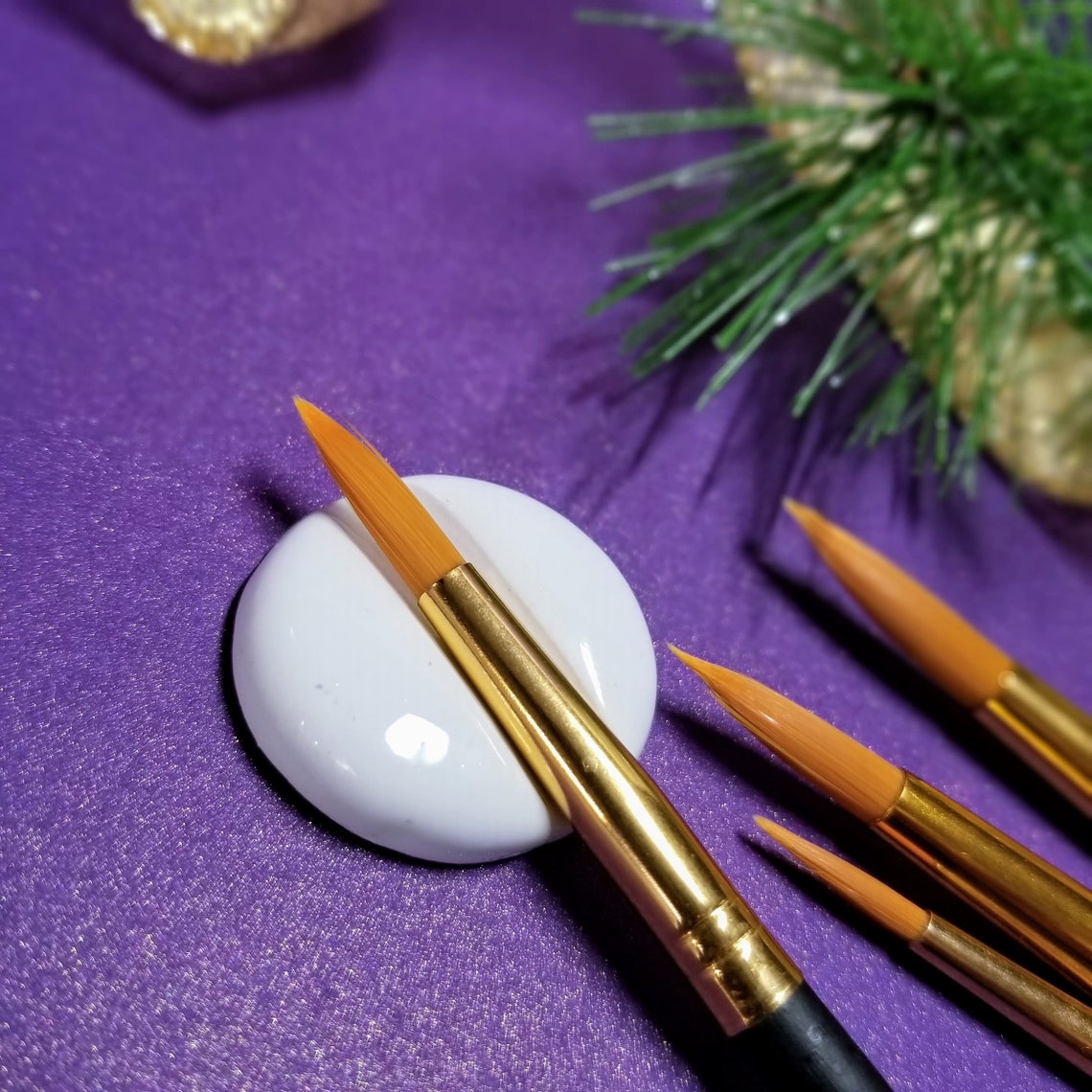 BRUSH REST White Paint Brush Rest Artist Gift | Etsy
