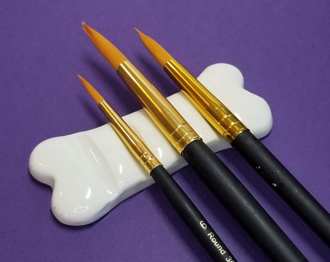 BRUSH REST White Paint Brush Rest Artist Gift BR-001 - Etsy