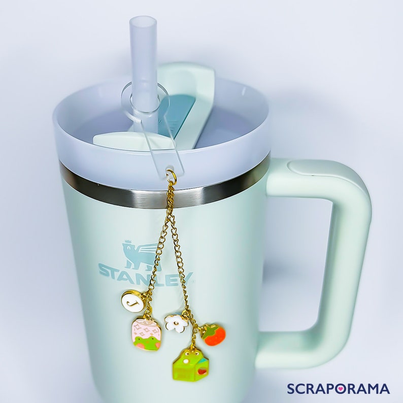 Kawaii Frog Personalized Stanley Straw Topper Charms Tumbler Charms ...