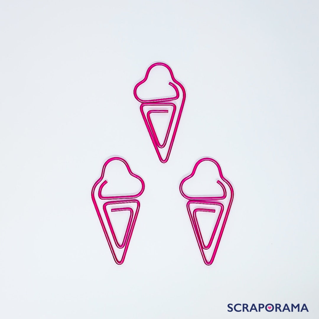 Ice Cream Shaped Metal Paper Clip Set Summer Planner Accessories Ice ...
