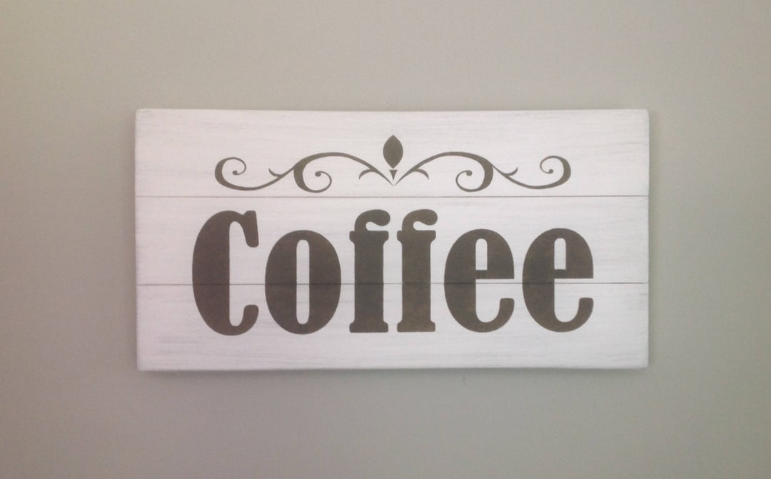 Coffee Sign Rustic Coffee Sign Wood Pallet Coffee Sign Farmhouse Coffee ...