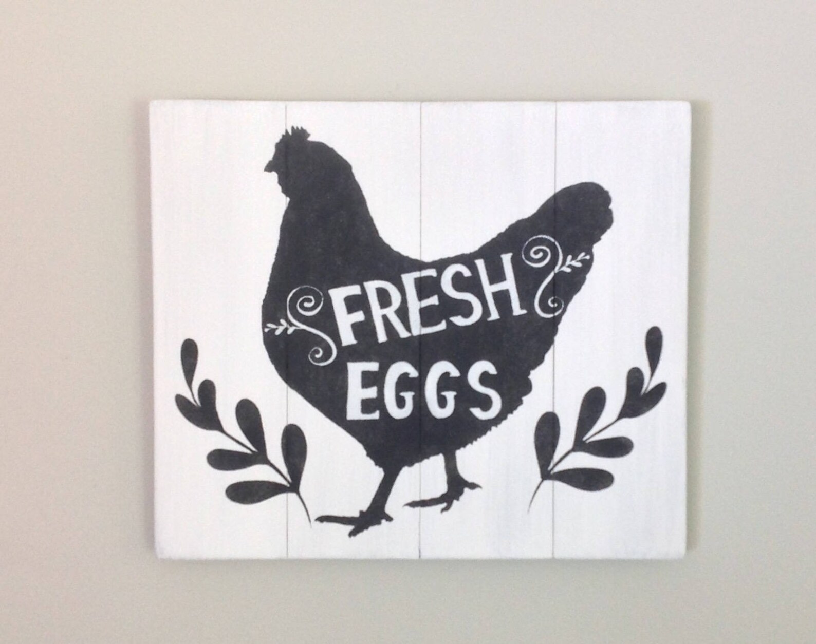 Chicken Sign Fresh Eggs Sign Hen Sign Wood Sign Cottage Chic Decor ...