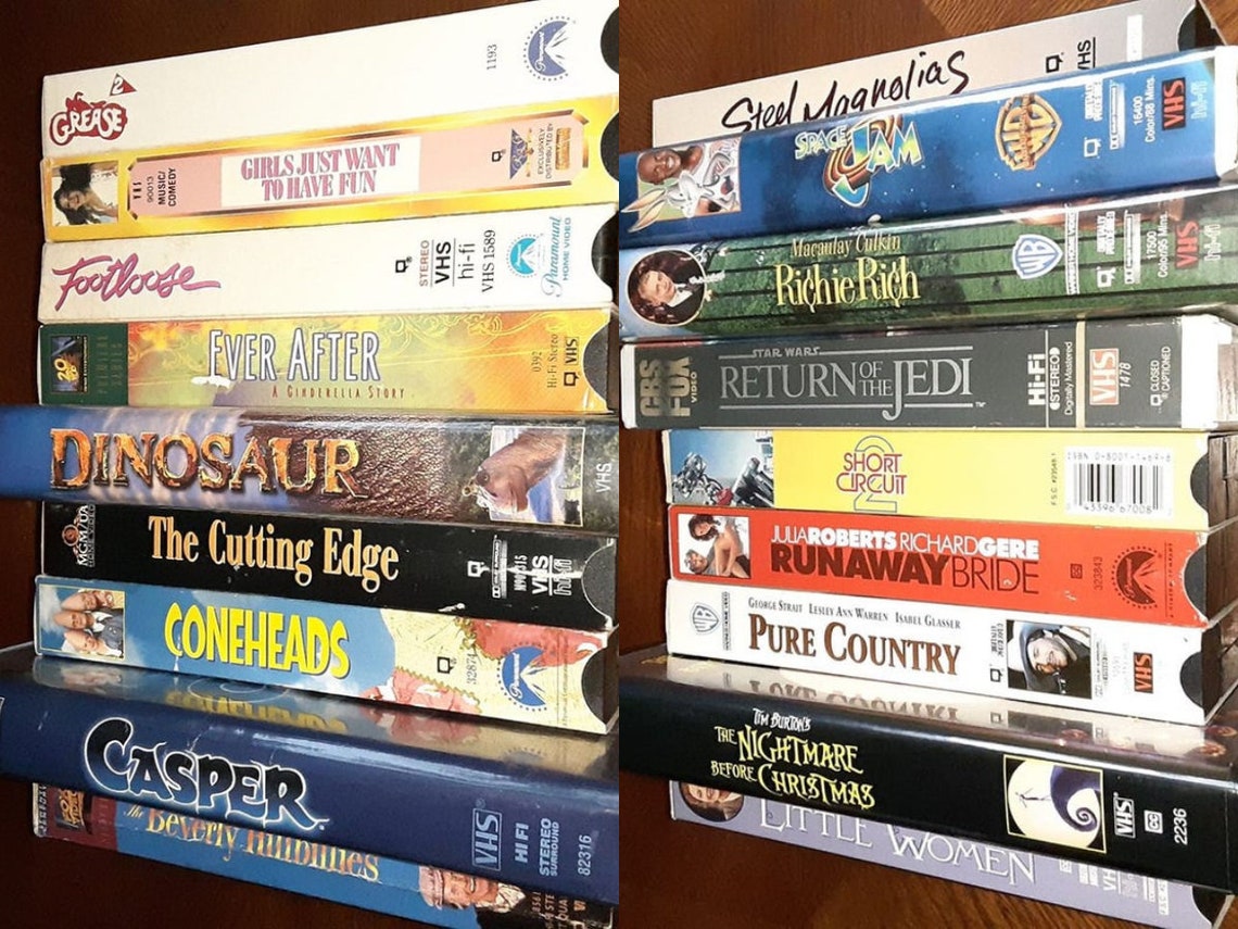 Vintage Collectible VHS Movies Rated PG CHOOSE from | Etsy