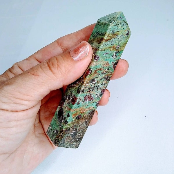 Ruby Fuchsite Tower - Etsy