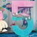 Mermaid Theme 16” Numbers Mermaid Birthdays Baby Showers Party Decor ...