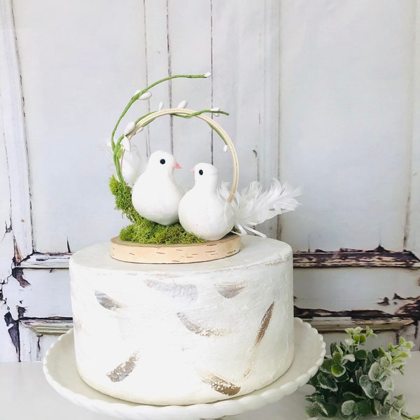 Doves Cake Topper - Etsy